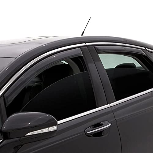 Auto Ventshade [AVS] In-Channel Ventvisor / Rain Guards | Smoke Color, 4 pc | 194243 | Fits 2005 - 2010 Jeep Grand Cherokee