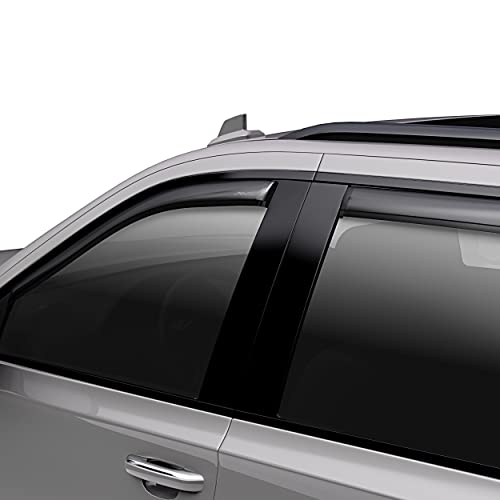 Auto Ventshade [AVS] In-Channel Ventvisor / Rain Guards | Smoke, 4 pc | 194819 | Fits 2002 - 2010 Ford Explorer (4-Door)/Mercury Mountaineer, 2003 - 2010 Lincoln Aviator