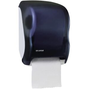 san jamar electronic touchless roll towel dispenser, 11 3/4 x 9 x 15 1/2, black (t1300tbk),black pearl