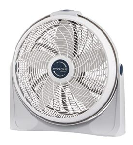 lasko 3520 20 inch 3-speed cyclone air circulator home fan, white