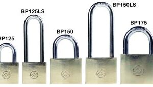 Mountain Series (BP125-KD) Solid Brass Padlocks, 1-1/4"" Wide Keyed Different