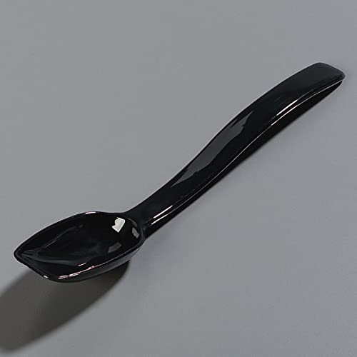 CFS Plastic Solid Spoon, 9 Inches, Black