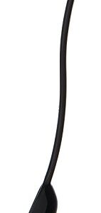 CFS Plastic Solid Spoon, 9 Inches, Black