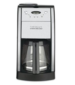 cuisinart dgb-550bkp1 automatic coffeemaker grind & brew, 12-cup glass, black