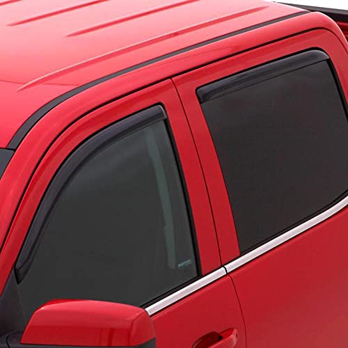 Auto Ventshade [AVS] In-Channel Ventvisor / Rain Guards | Smoke Color, 4 pc | 194249 | Fits 2007 - 2018 Jeep Wrangler (JK) Unlimited