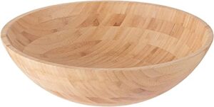 lipper international bamboo wood salad bowl