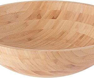 Lipper International Bamboo Wood Salad Bowl