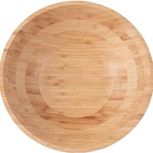 Lipper International Bamboo Wood Salad Bowl