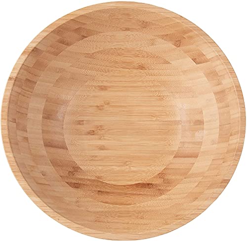 Lipper International Bamboo Wood Salad Bowl