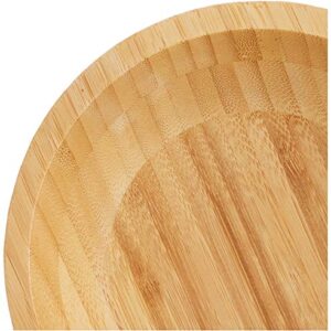 Lipper International Bamboo Wood Salad Bowls, Small, 7" Diameter x 2.25" Height, Set of 4 Bowls