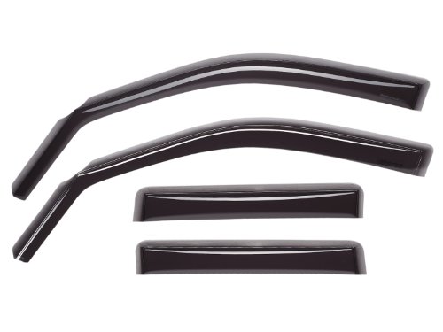 WeatherTech Custom Fit Front & Rear Side Window Deflectors for Acura MDX, Dark Smoke