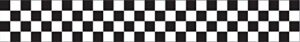 creative converting black and white check crepe paper streamer, 30’