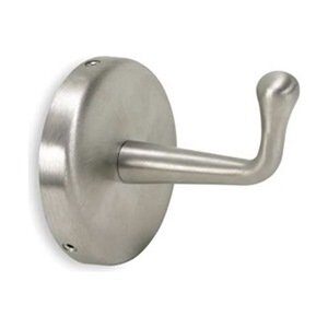 industrial grade 1ecn4 heavy duty robe hook, 3 x 3 1/4 in, ss