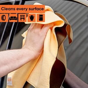 Superio Microfiber Cleaning Cloth 16x16 Highly Absorbent Cleaning Rags for House, Kitchen, Bathroom ,Car 3 Pack Multi Color Coded Multi-Purpose Streak-Free lint-Free Towels