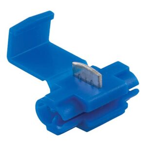 curt 58280 18-14 gauge blue scotch snap lock wire connectors, 100-pack