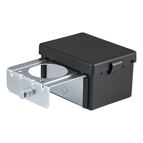 CURT 52029 5-Inch x 3-1/4-Inch x 3-7/8-Inch Lockable Breakaway Battery Case with Metal Bracket