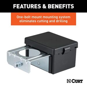 CURT 52029 5-Inch x 3-1/4-Inch x 3-7/8-Inch Lockable Breakaway Battery Case with Metal Bracket