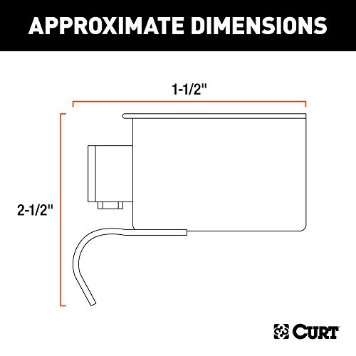 CURT 58190 Trailer-Side 7-Pin RV Blade Wiring Harness Connector