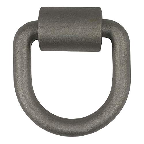 CURT 83750 4-1/4 x 4-1/4-Inch Weld-On Trailer D-Ring Tie Down Anchor, 18,000 lbs Break Strength