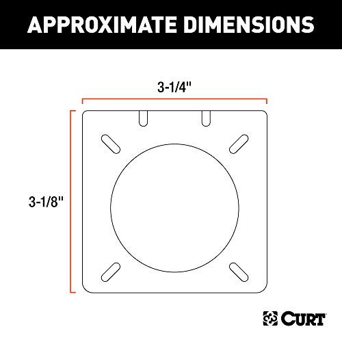 CURT 58520 Vehicle-Side Trailer Wiring Harness Mounting Bracket for 7-Pin USCAR Factory Socket on Ford, GM or Nissan