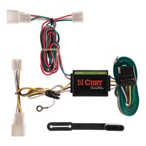 curt 55308 vehicle-side custom 4-pin trailer wiring harness, fits select toyota camry