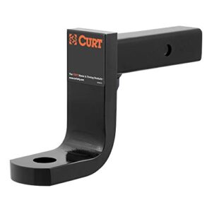 curt 45336 class 4 trailer hitch ball mount, fits 2-inch receiver, 10,000 lbs, 1-1/4-inch hole, 6-inch drop, 4-3/4-inch rise