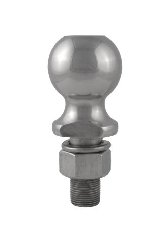 CURT 40084 Stainless Steel Trailer Hitch Ball, 7,500 lbs, 2-5/16-Inch Diameter, 1 x 2-1/8-Inch Shank