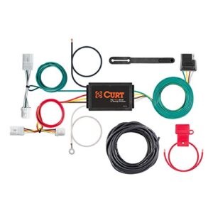 curt 56033 vehicle-side custom 4-pin trailer wiring harness, fits select infiniti g25, g35, g37, q60, nissan rogue