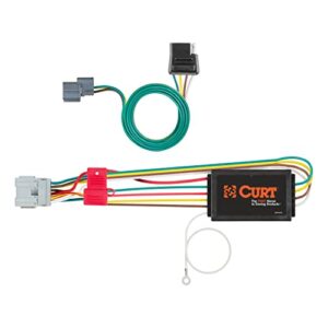 curt 56029 vehicle-side custom 4-pin trailer wiring harness, fits select honda element