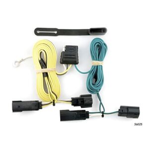 curt 56025 vehicle-side custom 4-pin trailer wiring harness, fits select saturn outlook