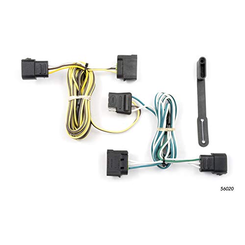 CURT 56020 Vehicle-Side Custom 4-Pin Trailer Wiring Harness, Fits Select Ford E-150, E-250, E-350 Super Duty