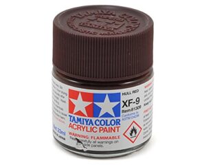 tamiya acrylic xf9 hull red 23ml bottle