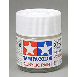 tamiya tam81302 acrylic xf2 flat, white 23ml.