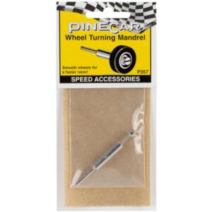 woodland scenics p357 pine car derby speed accessories, wheel turning mandrel