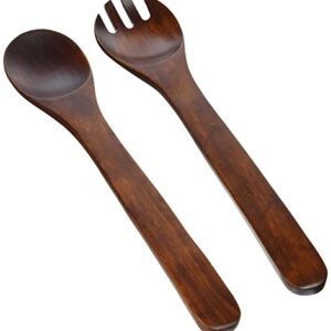 Lipper International Cherry Finished Salad Servers, 12" Long, One Pair