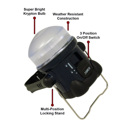 Dorcy 40 Lumen Portable, Focusing LED Area Lamp with Multi-Purpose Handle