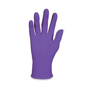 kimberly-clark professional powder-free exam gloves, non-latex, medium, 100/bx, purple