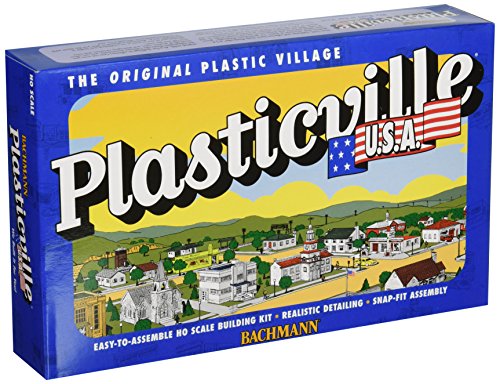 Bachmann Trains - PLASTICVILLE U.S.A. BUILDINGS – CLASSIC KITS - FARM BUILDINGS with ANIMALS - HO Scale