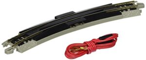 bachmann trains – snap-fit e-z track 11.25” radius terminal rerailer w/wire (1/card) – nickel silver rail with grey roadbed – n scale, 8