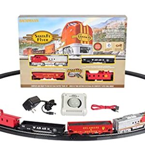 Bachmann Trains - Santa Fe Flyer Ready To Run Electric Train Set - HO Scale