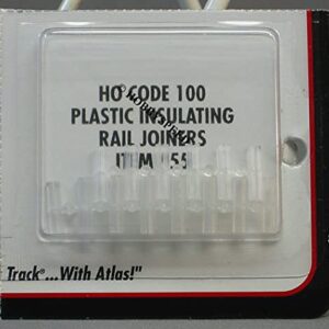 55 Plastic Rail Joiners for HO Scale Train Track