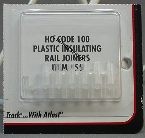 55 Plastic Rail Joiners for HO Scale Train Track