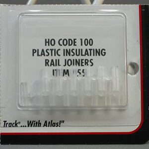 55 Plastic Rail Joiners for HO Scale Train Track