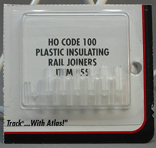 55 Plastic Rail Joiners for HO Scale Train Track