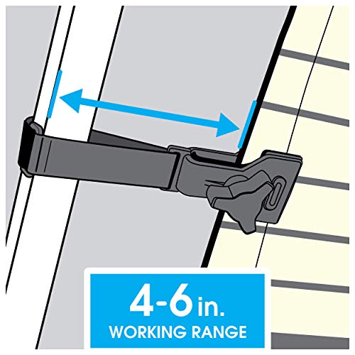 Camco RV Awning De-Flapper | Features a 2-Inch Wide Clamp with Soft Grippers, a Durable Nylon Design, and a 13-Inch Strap Length | 2-Pack (42061)