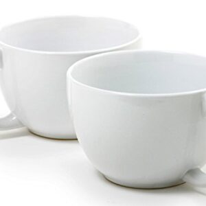 Norpro My Favorite Jumbo Mugs, Set of 2, White