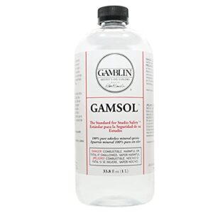 artists’ grade gamsol oil color size: 1 liter, 33.8 fl. oz.