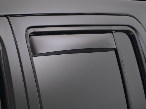 WeatherTech Custom Fit Rear Side Window Deflectors for Toyota 4Runner, Dark Smoke