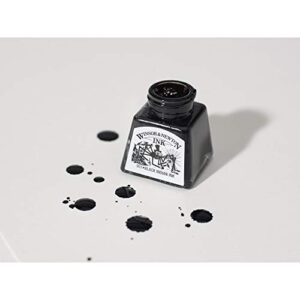 Winsor & Newton Drawing Ink, 14ml Bottle, Black Indian