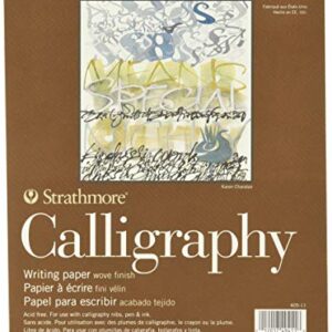 Strathmore STR- 50 Sheet Tape Bound Calligraphy Pad, 8.5 by 11"